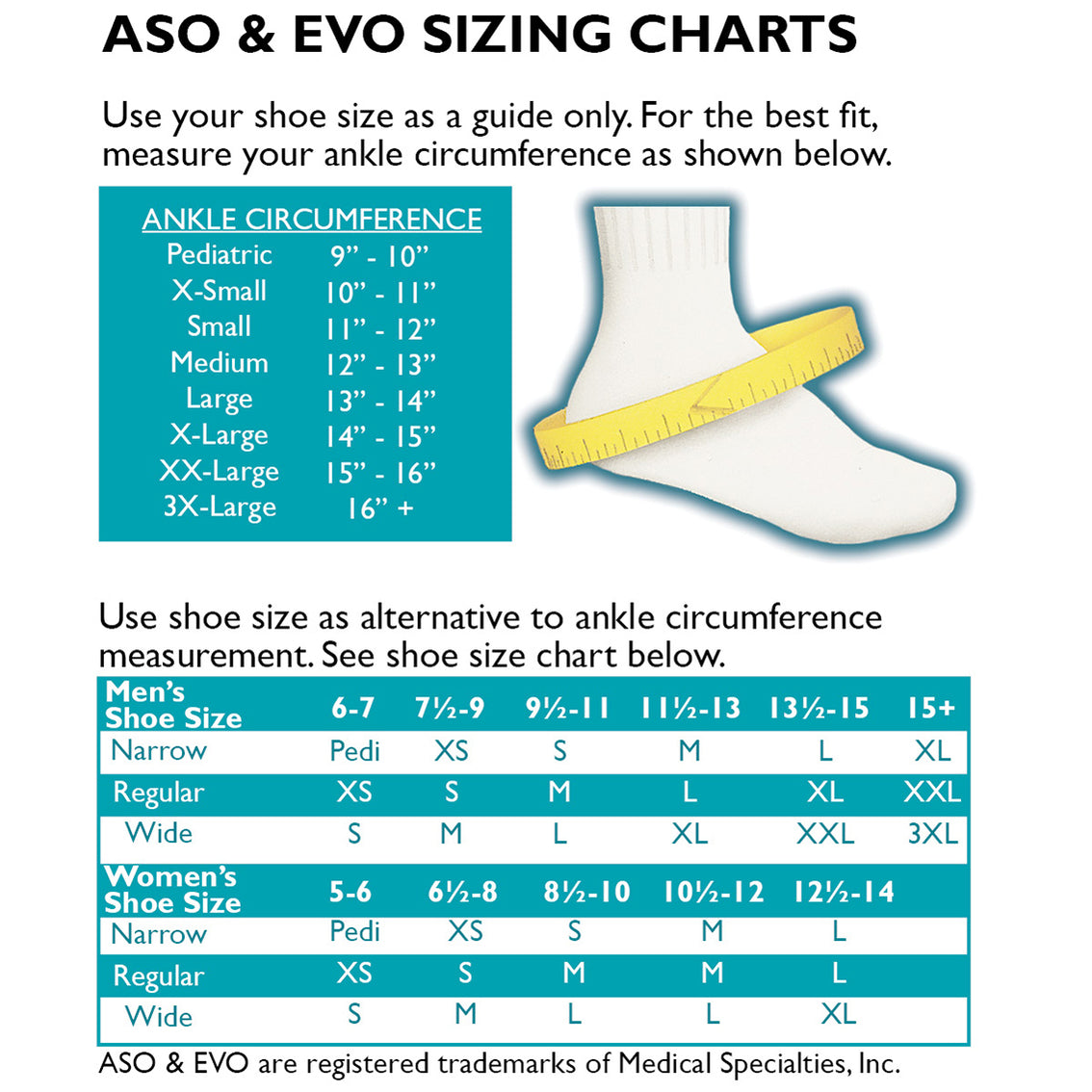 Med Spec ASO Figure-8 Ankle Stabilizing Orthosis
